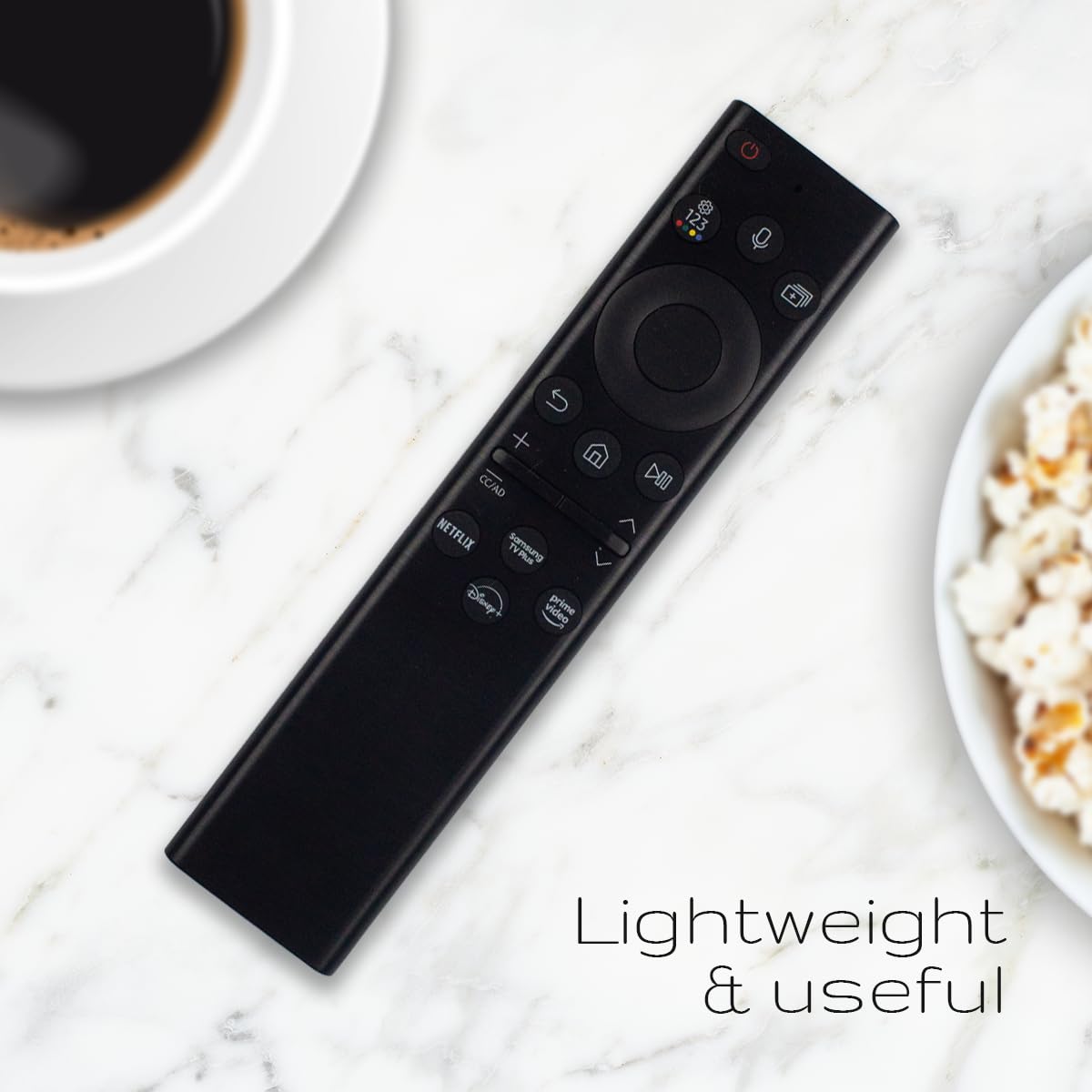 2021 Model BN59-01385A Replacement Remote Control for Samsung Smart TVs Compatible with Neo QLED, The Frame and Crystal UHD Series (Renewed)