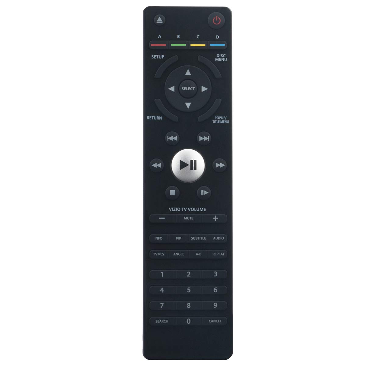 VR7A Replacement Remote Control Applicable for Vizio Blu-ray DVD Player VBR220 VBR200W VBR210 VBR333 VBR334 VBR100 VBR110 VBR120 VBR231