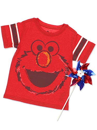 Sesame Street Elmo Boys’ T-Shirt for Infant and Toddler – Red