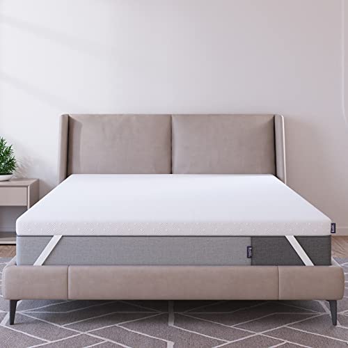 BedStory Extra Firm Mattress Topper Queen, 4 Inch Deep Sleep Mattress Topper for Pressure Relief, Firm & Supportive Memory Foam, High-Density Foam Provides Extra Lumbar Support, 30 Days Trial