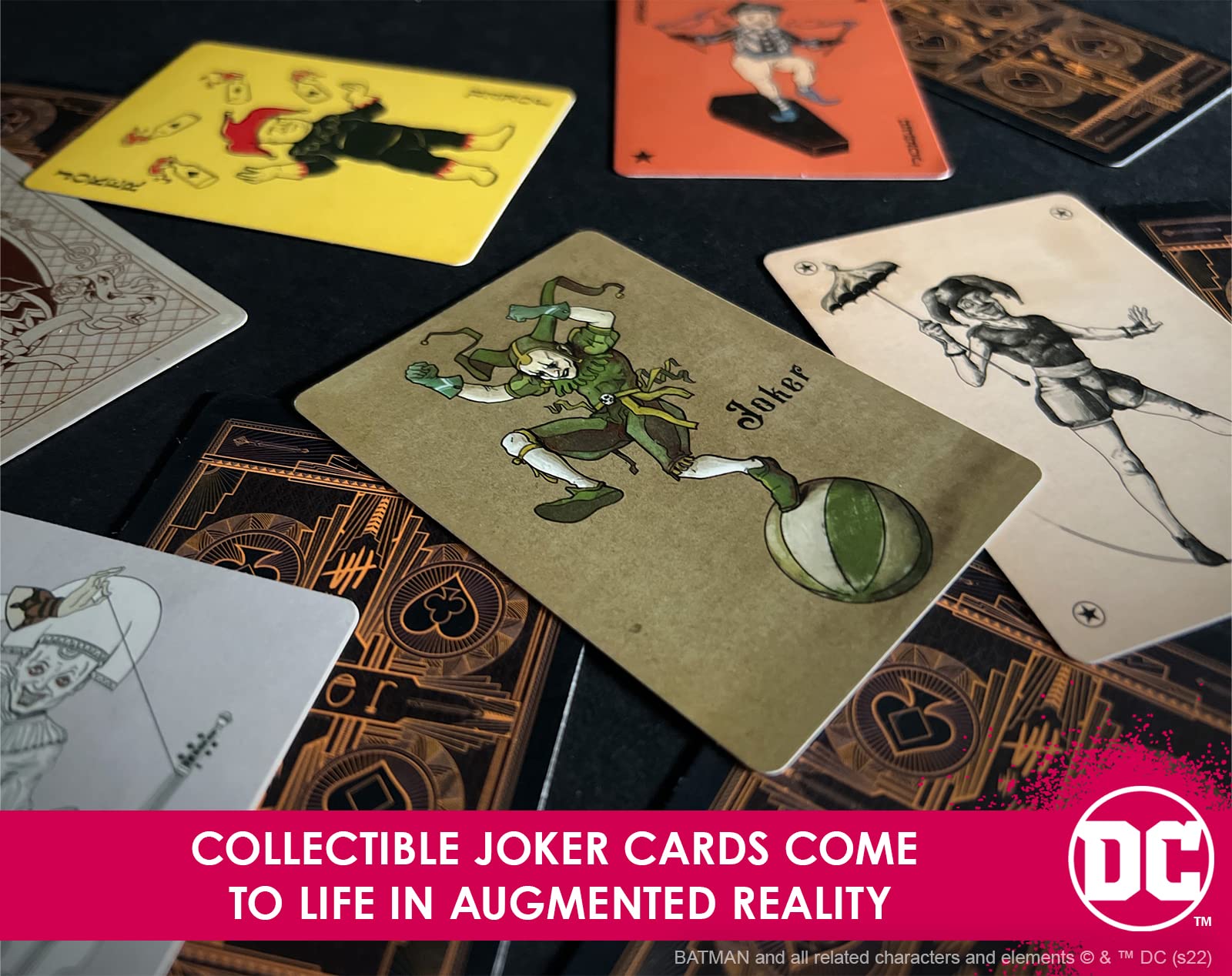 Infinite Rabbit Holes Arkham Asylum Files: Panic in Gotham City Augmented Reality Board Game - Escape Room-esque Batman Mystery with Harley Quinn and The Joker, Family Night - iOS 15+ | Android 13