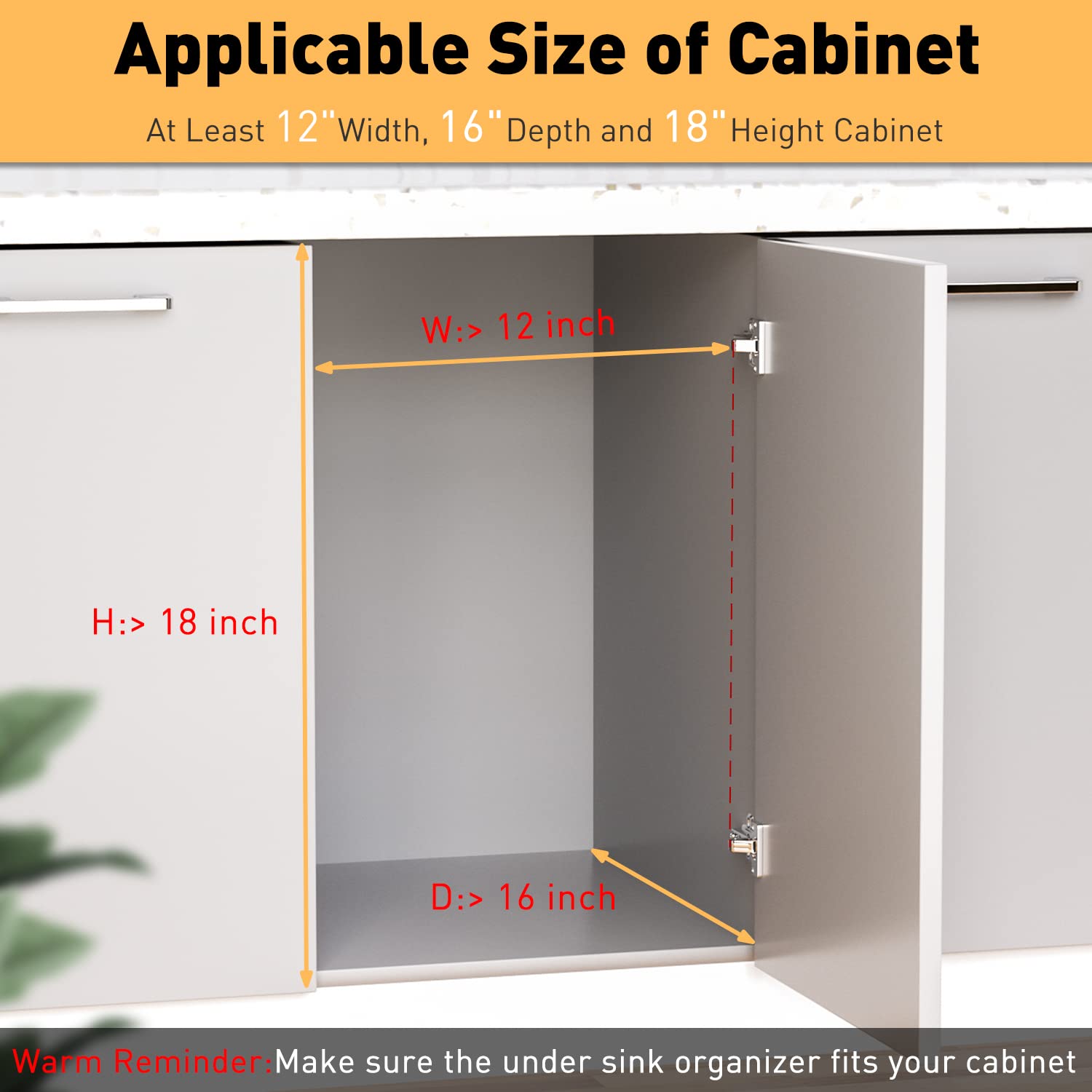 G-TING Under Sink Organizer 2 Tier, L Shaped Sliding Cabinet Basket Organizer, Slide Out Under Cabinet Storage, Multi-Purpose Pull Out Cabinet Organizer for Bathroom, Kitchen, Black