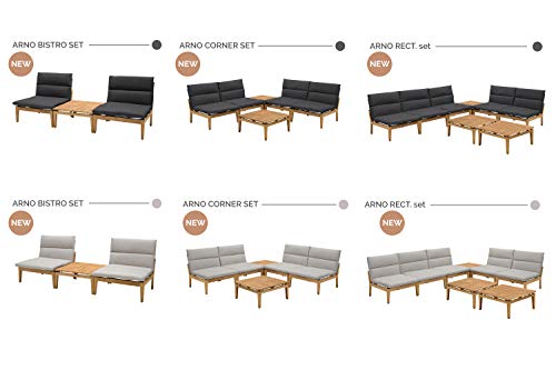ARMEN LIVING LCARCOTK Arno Outdoor Square Teak Wood Coffee Table