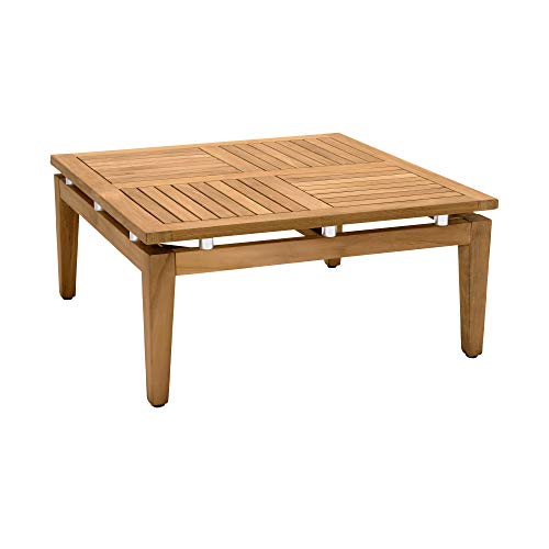 ARMEN LIVING LCARCOTK Arno Outdoor Square Teak Wood Coffee Table