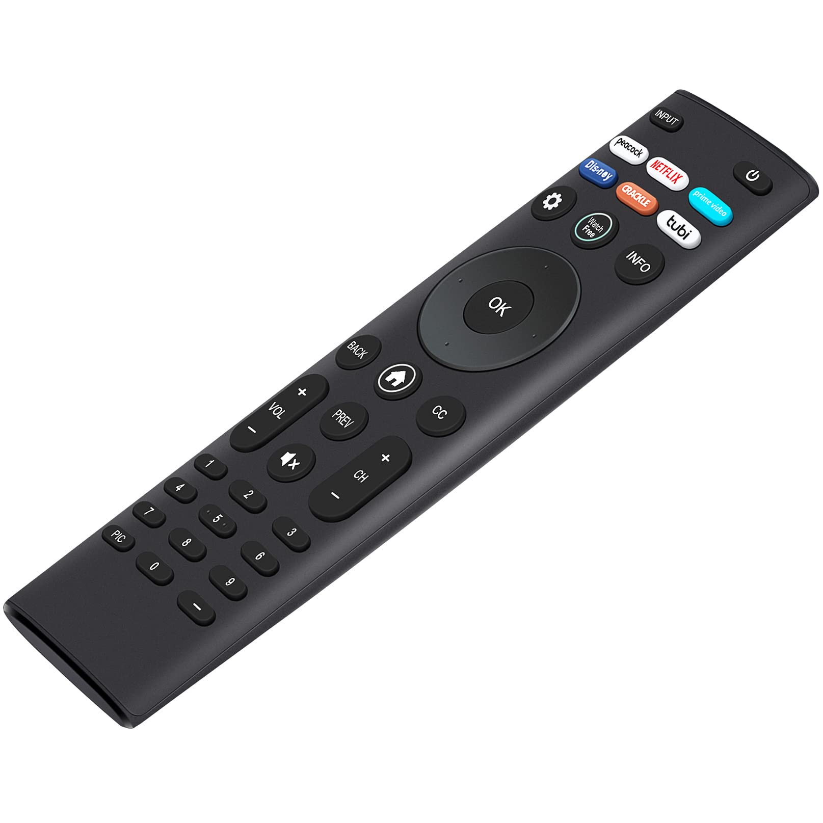 XRT140 Replace Remote Commander fit for Vizio V-Series P-Series M-Series Quantum OLED Smart TV D32FM-K01 P65Q9-J01 P75Q9-J01 D40FM-K09 V605-H3 V655-H19 V705-H3 M55Q8-H1 M586X-H1 V655-H9 V405-H19