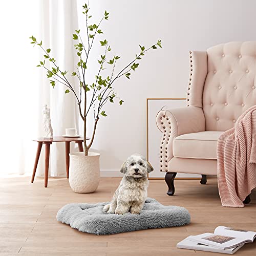 METCHIC Dog Crate Beds Small Dogs, Calming Dog Beds Crate Pads, Dog Crate Mats Machine Washable, 24''