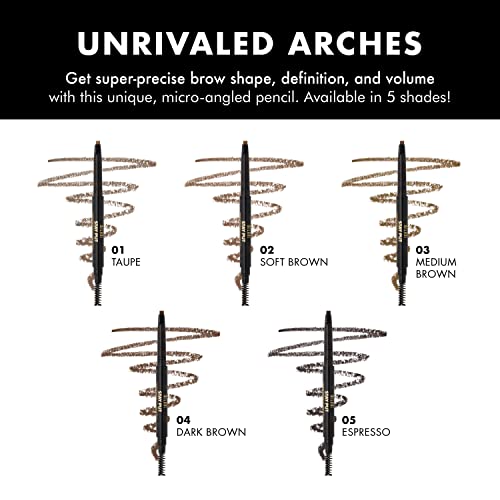 Milani Stay Put Brow Sculpting Mechanical Pencil - Espresso (0.01 Ounce) Cruelty-Free Long-Lasting Eyebrow Pencil that Defines and Shapes Brows