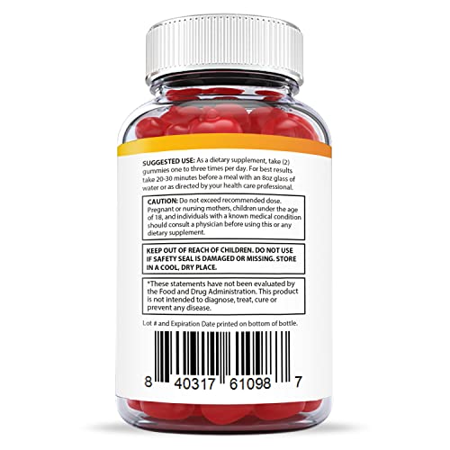 Justified Laboratories (10 Pack) Impact Keto ACV Gummies 1000MG with Pomegranate Juice Beet Root B12 600 Gummys