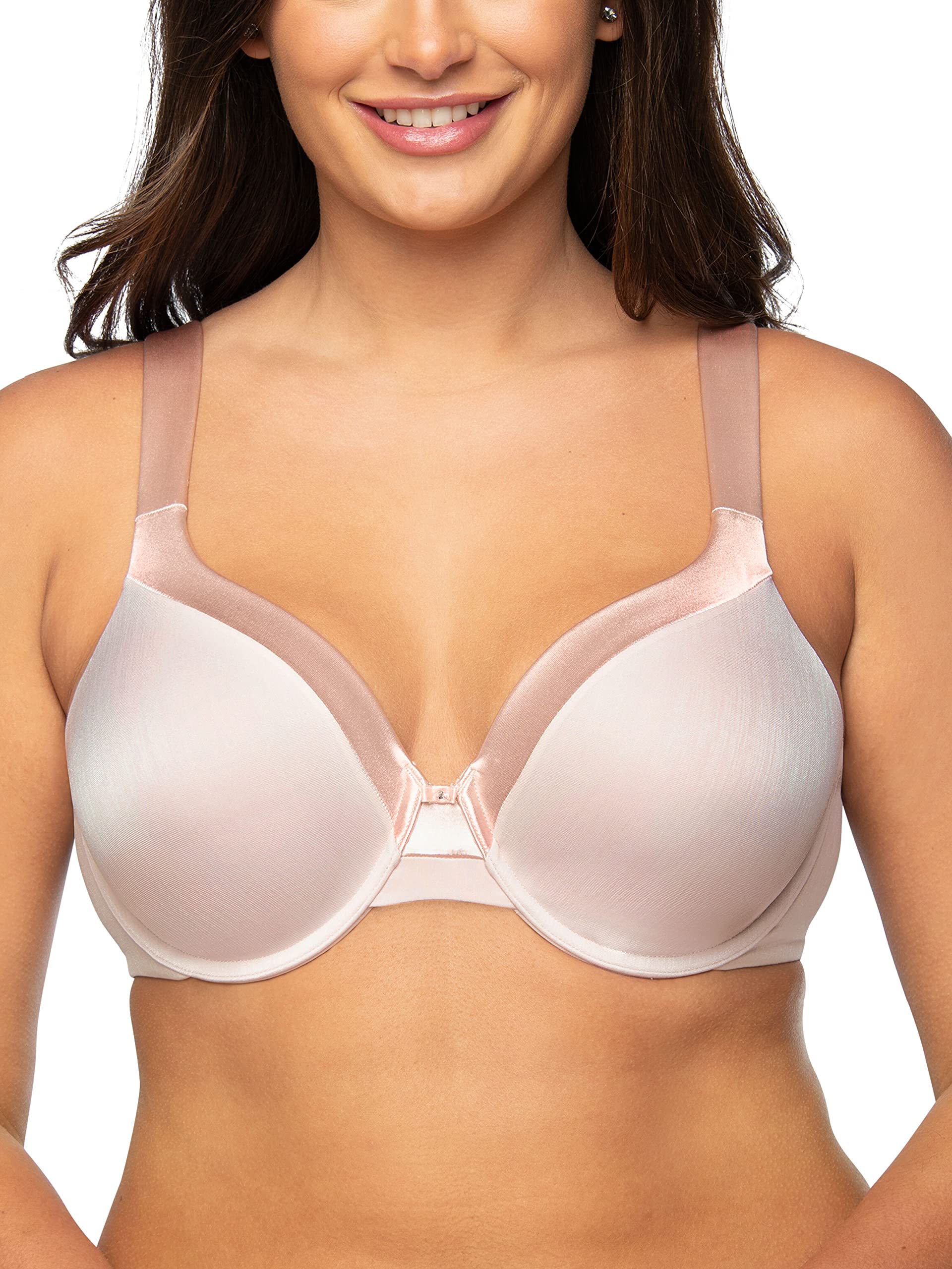 Vanity Fair Women's Illumination Full Figure Zoned-in Support Bra, Lightly Lined Cups up to DD, Underwire-Quartz, 36DD