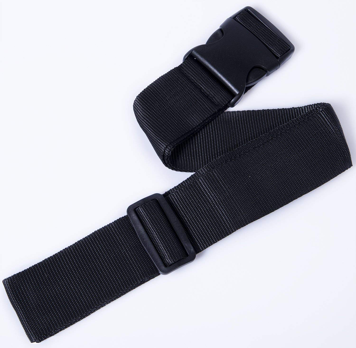 Darller 4 PCS 74" x 2" Luggage Straps Suitcase Belts Wide Adjustable Packing Straps Travel Accessories, Black