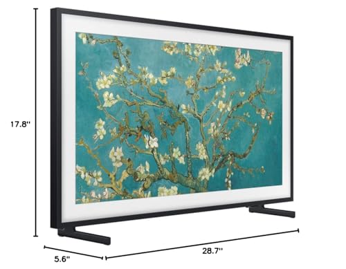 SAMSUNG QN32LS03CBFXZA 32 inch The Frame QLED HDR 4K Smart TV 2023 (Renewed) Bundle with 2 YR CPS Enhanced Protection Pack