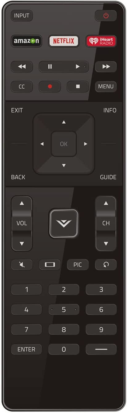 Universal XRT122 Replacement Remote fit for All VIZIO Smart TV D32-D1 D32H-D1 D32X-D1 D39H-D0 D40-D1 D40U-D1 D55U-D1 D58U-D3 D60-D3 D65U-D2 E32-C1 E32H-C1 E40-C2 E40X-C2 E43-C2 E48-C2 E50-C1 D40F-E1