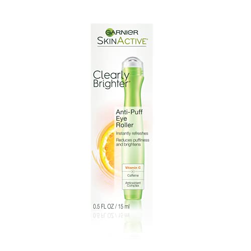 Garnier SkinActive Clearly Brighter Anti-Puff Eye Roller, 0.5 Ounce