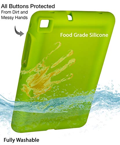 BobjGear Bobj Rugged Tablet Case for Samsung Galaxy Tab A 8.0 (2019) SM-T290, SM-T295 Kid Friendly (Gotcha Green)