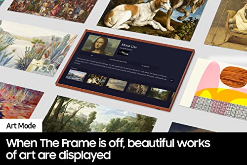 SAMSUNG QN55LS03BAFXZA 55" The Frame 4K UltraHD Smart QLED TV with a Sanus SA-IWB17-W1 17" TV Media in-Wall Box (2022)(USED)