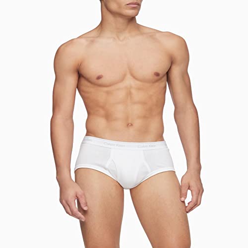 Calvin Klein Men's Cotton Classics 4-Pack Brief, 4 White, XL