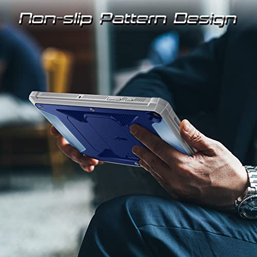 Fintie Shockproof Case for Samsung Galaxy Tab A8 10.5 Inch 2022 Model (SM-X200/X205/X207), Tuatara Rugged Unibody Hybrid Full Protective Bumper Kickstand Cover w/Built-in Screen Protector, Navy