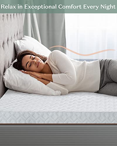 BedStory Memory Foam Mattress Topper Full - 4 Inch Copper Infused Bed Toppers - High Density Foam and Premium Soft Cover, CertiPUR-US Certified