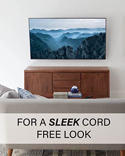 SAMSUNG QN55LS03BAFXZA 55" The Frame 4K UltraHD Smart QLED TV with a Sanus SA-IWB17-W1 17" TV Media in-Wall Box (2022)(USED)