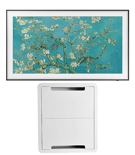 SAMSUNG QN55LS03BAFXZA 55" The Frame 4K UltraHD Smart QLED TV with a Sanus SA-IWB17-W1 17" TV Media in-Wall Box (2022)(USED)