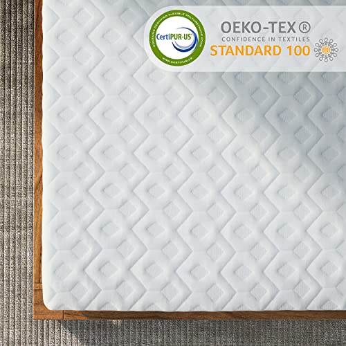 BedStory Memory Foam Mattress Topper Full - 4 Inch Copper Infused Bed Toppers - High Density Foam and Premium Soft Cover, CertiPUR-US Certified