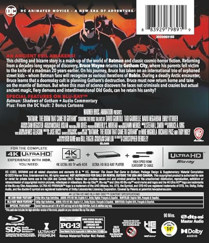 Batman Doom That Came To Gotham (4K Ultra HD/Blu-ray) [4K UHD]