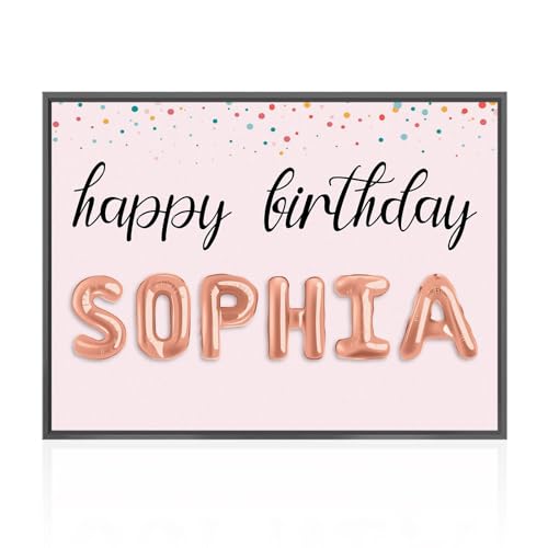 Happy Birthday Personalized Frame Tv Art | Custom Bday Frame Tv Art | Happy Birthday Art for Samsung TV | Birthday Digital Tv Art