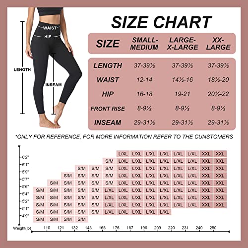 NexiEpoch 4 Pack Leggings for Women with Pockets- High Waisted Tummy Control for Workout Running Yoga Pants Reg & Plus Size