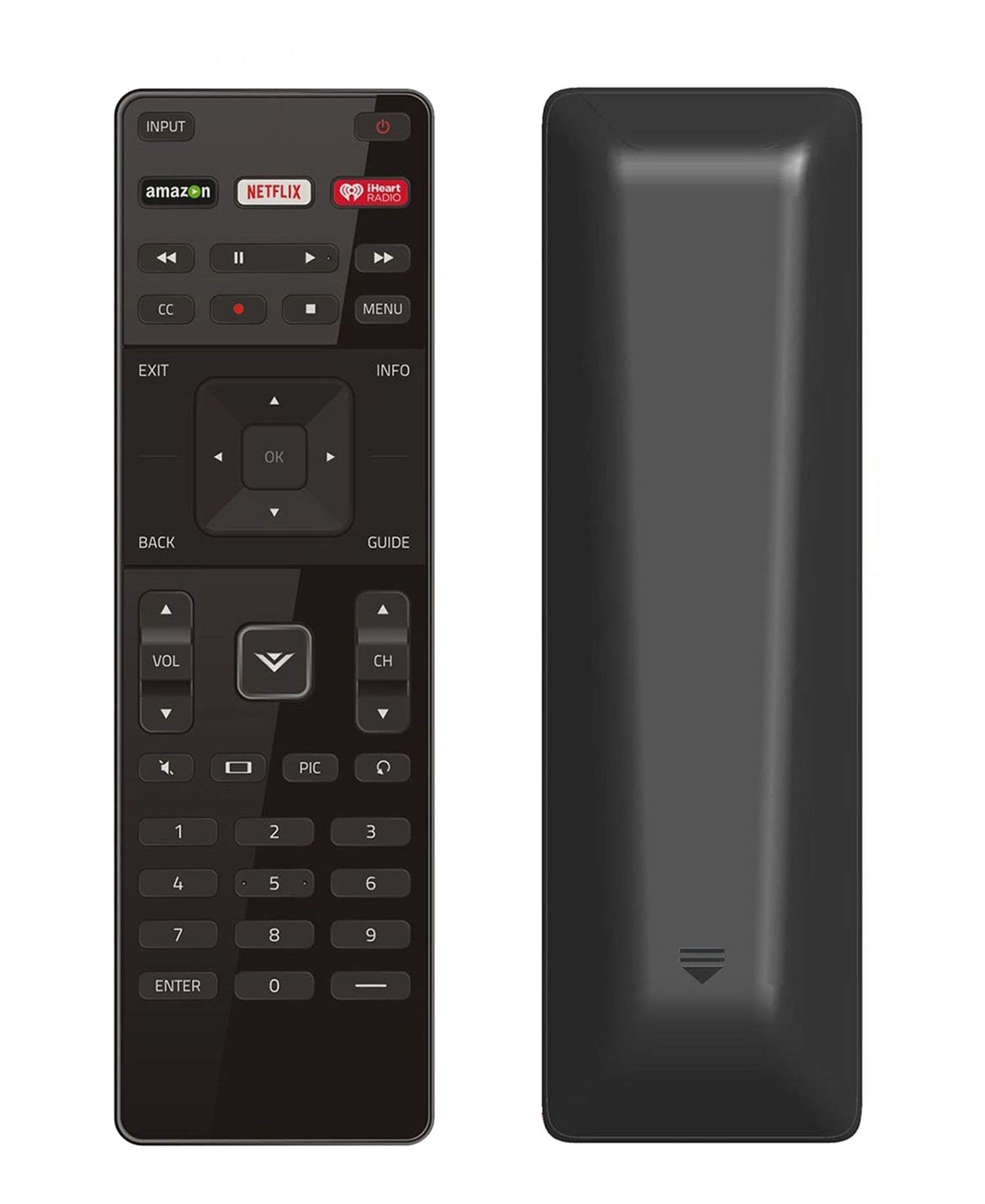 New Remote XRT122 iHeartRadio Replacement fit for VIZIO TV E32H-C1 E32-C1 E40-C2 E43-C2 E50-C1 E55-C1 E24C1 E70C3 E60C3 E40X-C2 D43F-E2 D48-D0 D48F-E0 D48F-EL D50-D1 D50-E1 D50F-E1 D50U-D1 D55-D2