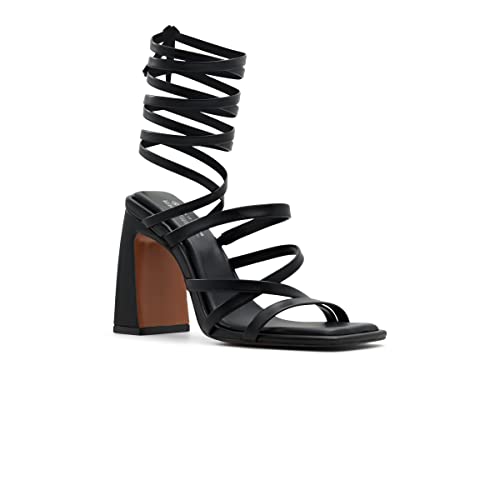Call It Spring Women's Carolyna Heeled Sandal, Black, 8
