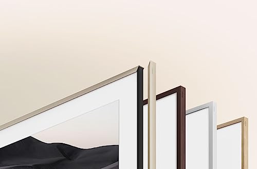 SAMSUNG 65” The Frame TV Customizable Bezel, Magnetic, Quick and Easy Installation, VG-SCFC65SGMZA, 2023, Sand Gold Metal