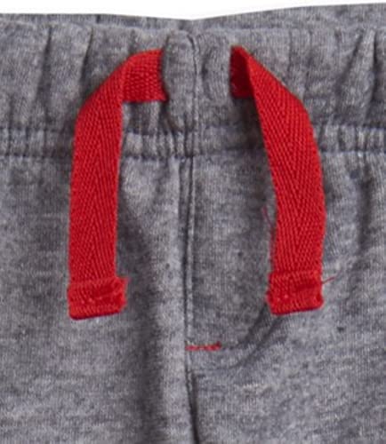 Sesame Street Elmo Toddler Boys Fleece Pullover Hoodie & Jogger Pants Set Red/Gray 3T