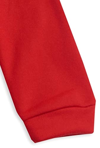 Sesame Street Elmo Toddler Boys Fleece Pullover Hoodie & Jogger Pants Set Red/Gray 3T