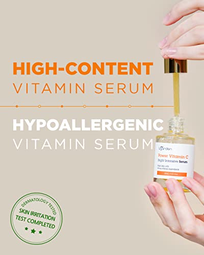 UGARDEN Power Vitamin C Bright Intensive Serum with Snail Mucin - Hypoallergenic Skin Glow & Rejuvenating Face Ampoule - Improves Skin Tone & Troubles, 1.01 fl.oz.