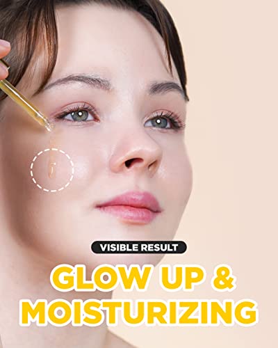 UGARDEN Power Vitamin C Bright Intensive Serum with Snail Mucin - Hypoallergenic Skin Glow & Rejuvenating Face Ampoule - Improves Skin Tone & Troubles, 1.01 fl.oz.