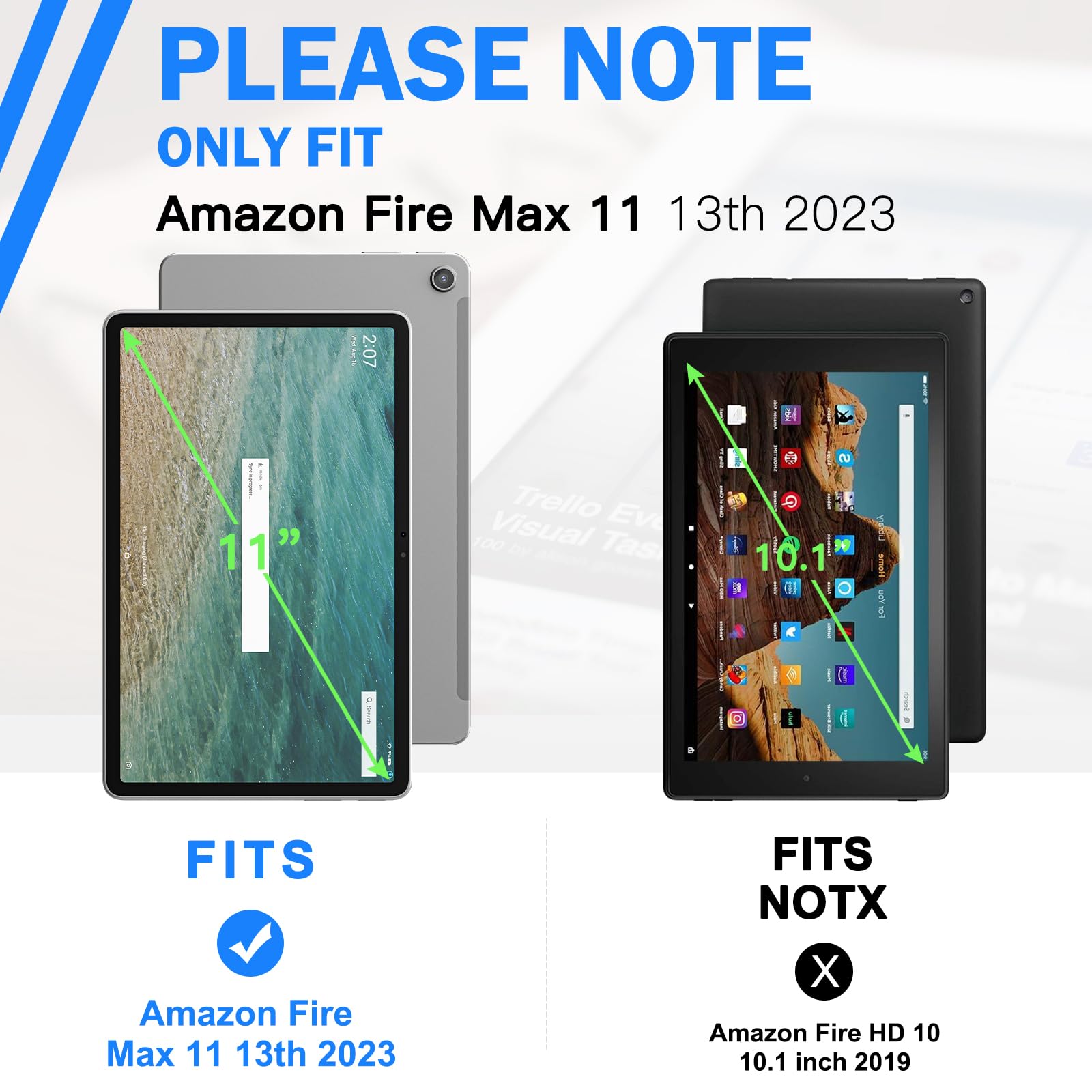 BRAECN Fire Max 11 13th Generation Case 2023, with 360° Rotating Hand Strap and Kickstand &Pencil Holder,Shoulder Strap,Keyboard Adsorption Interface for Amazon Fire Max 11 -Black