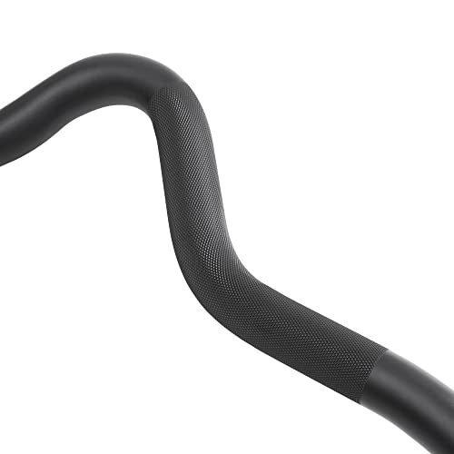 Philosophy Gym 47" Super Curl Olympic Barbell -9.5KG 28mm Grip 400LB Capacity 4 Needle Bearing 2" Weightlifting Bar