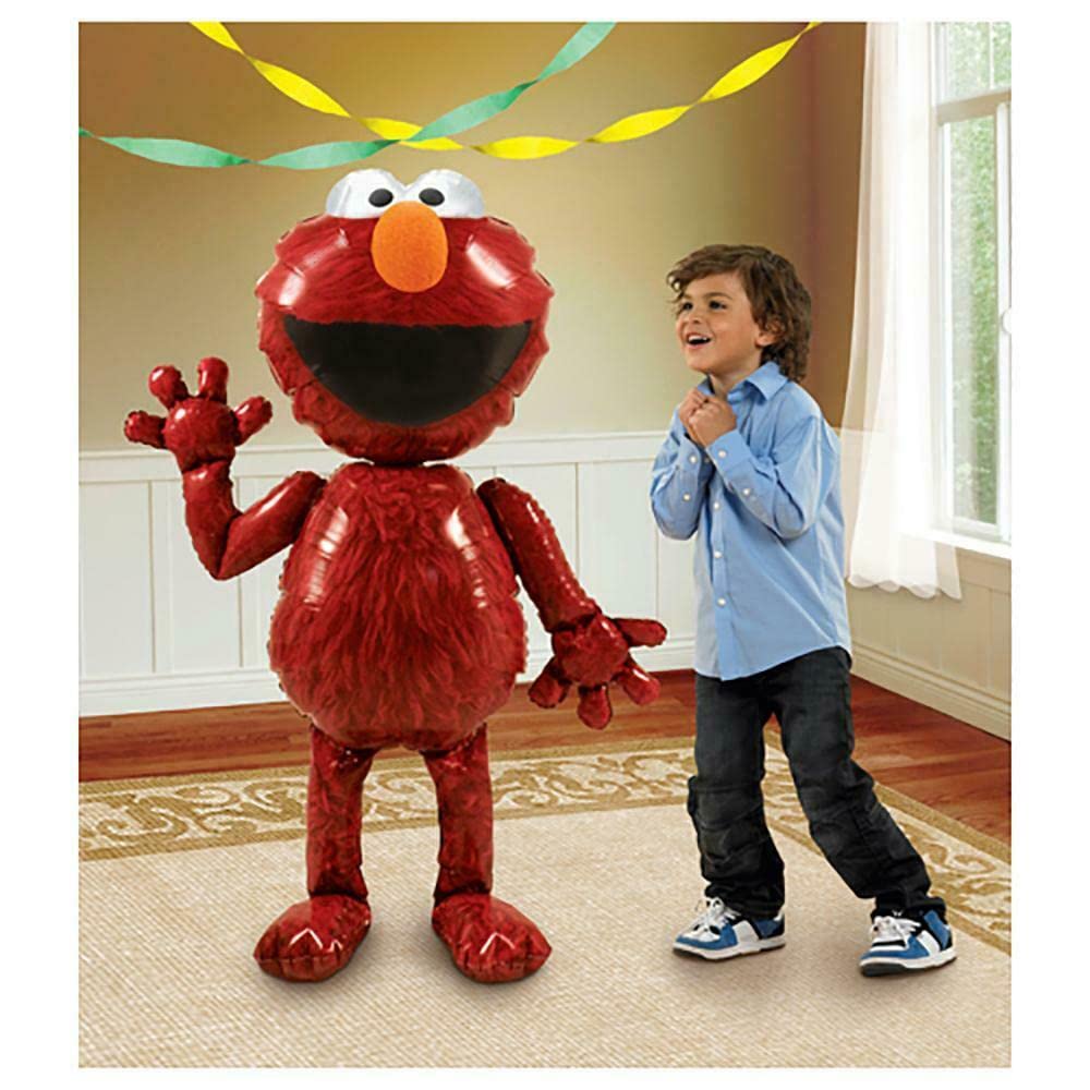 Anagram Mayflower Distributing Elmo AirWalker 54" Foil Balloon,Red,Supersize