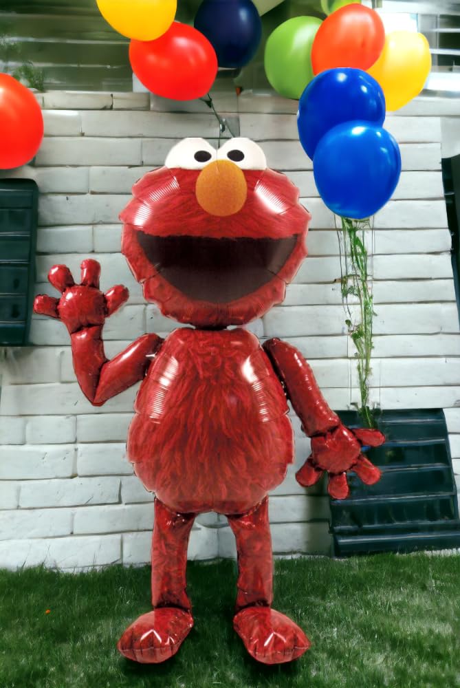 Anagram Mayflower Distributing Elmo AirWalker 54" Foil Balloon,Red,Supersize