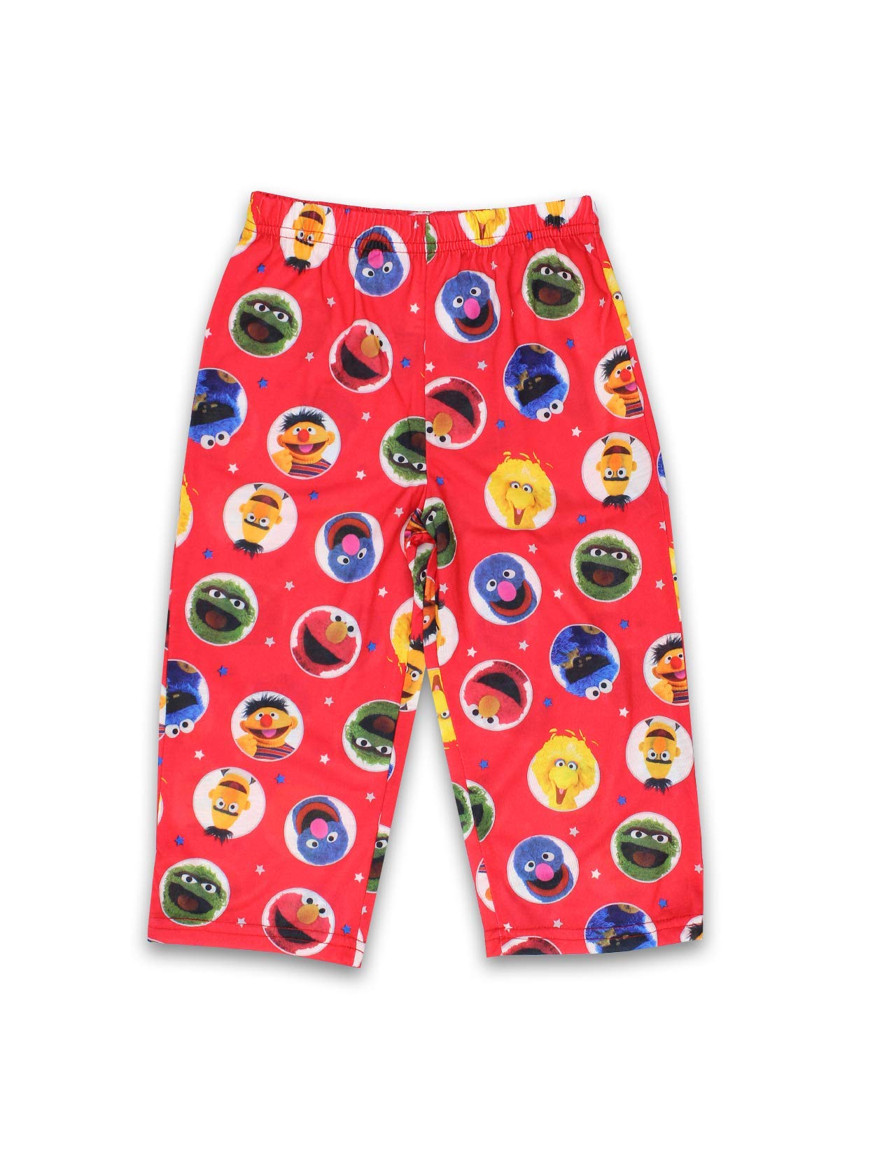 Sesame Street Elmo Toddler Boys 2 Piece Short Sleeves Pants Pajamas Set (2T, Red/Blue)