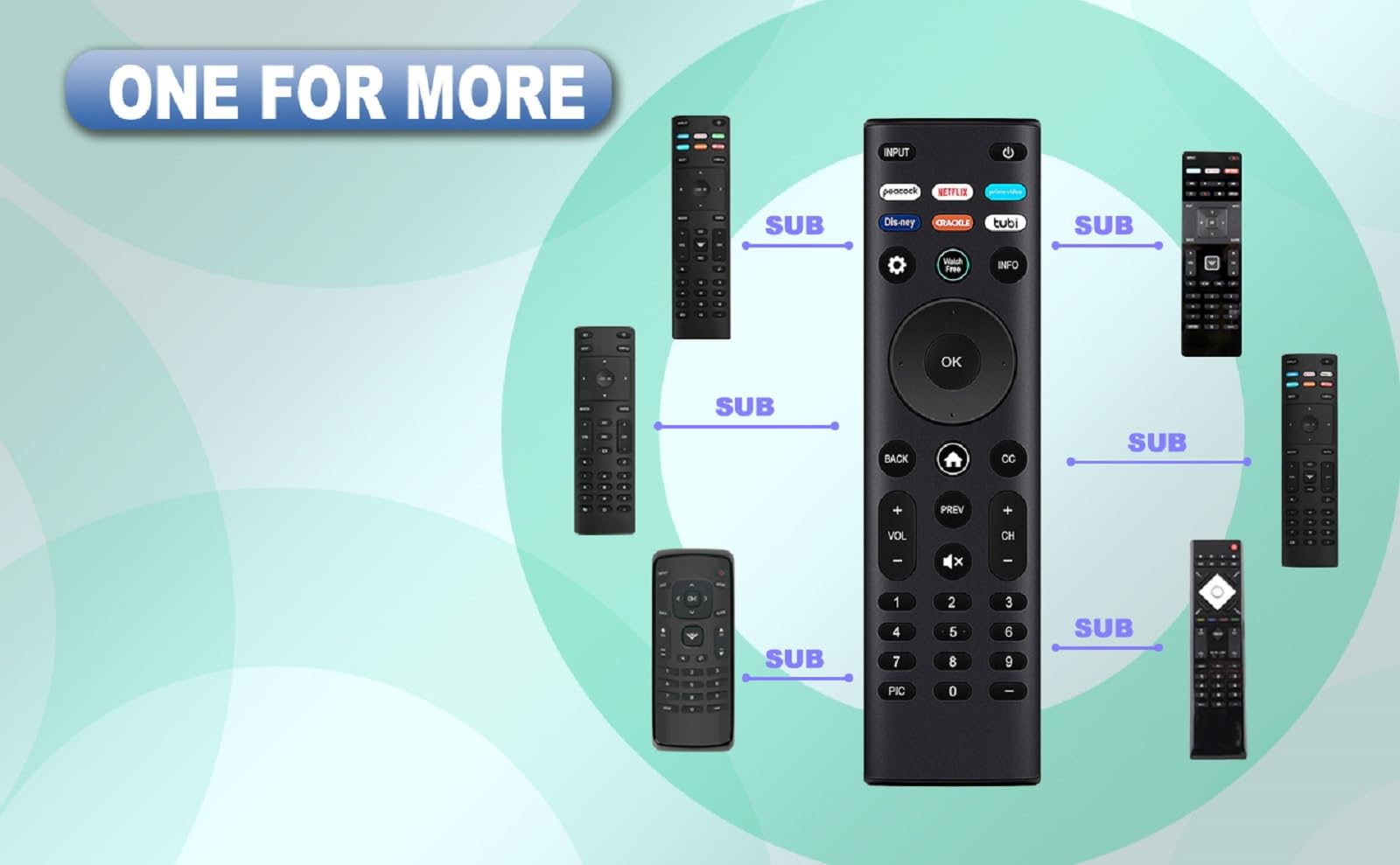 XRT140 Replace Remote Control fit for VIZIO D Series LED Smart TV D40f-J09 D43f-J04 D32f4-J01 D32f-J04 D32h-J09 D24f4-J01 D24h-J09 D24f-J09 (V3)