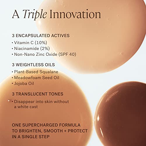 ILIA - C Beyond Triple Serum SPF 40 | Non-Toxic, Cruelty-Free, Clean Beauty (Translucent Tone 1)