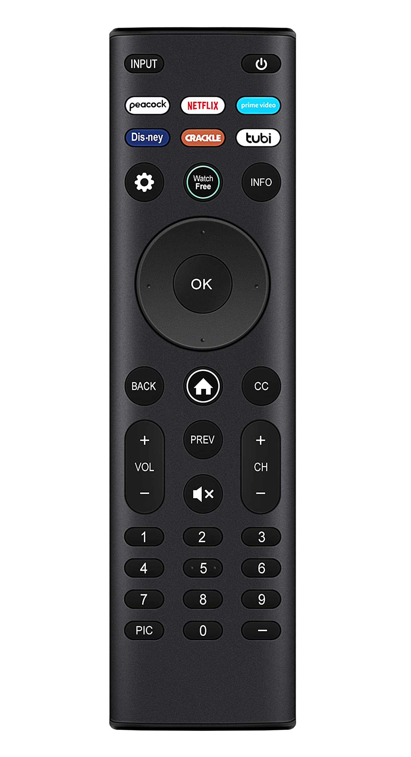 XRT140 Replace Remote Control fit for VIZIO D Series LED Smart TV D40f-J09 D43f-J04 D32f4-J01 D32f-J04 D32h-J09 D24f4-J01 D24h-J09 D24f-J09 (V3)