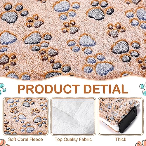 Ripeng 8 Pcs Guinea Pig Bed Mat Fleece Cat Bed Pad Dog Crate Mat for Indoor Warm Reversible Pet Bedding for Small Animal Bed Washable Kennel Crate Pad Cat Carrier Mat(Multicolor, 13" x 18.5")