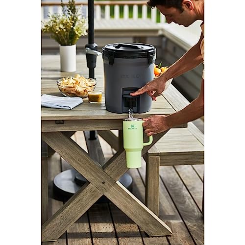 Stanley Quencher H2.0 Tumbler with Handle and Straw 40 oz | Flowstate 3-Position Lid | Cup Holder Compatible for Travel | Insulated Stainless Steel Cup | BPA-Free | Citron