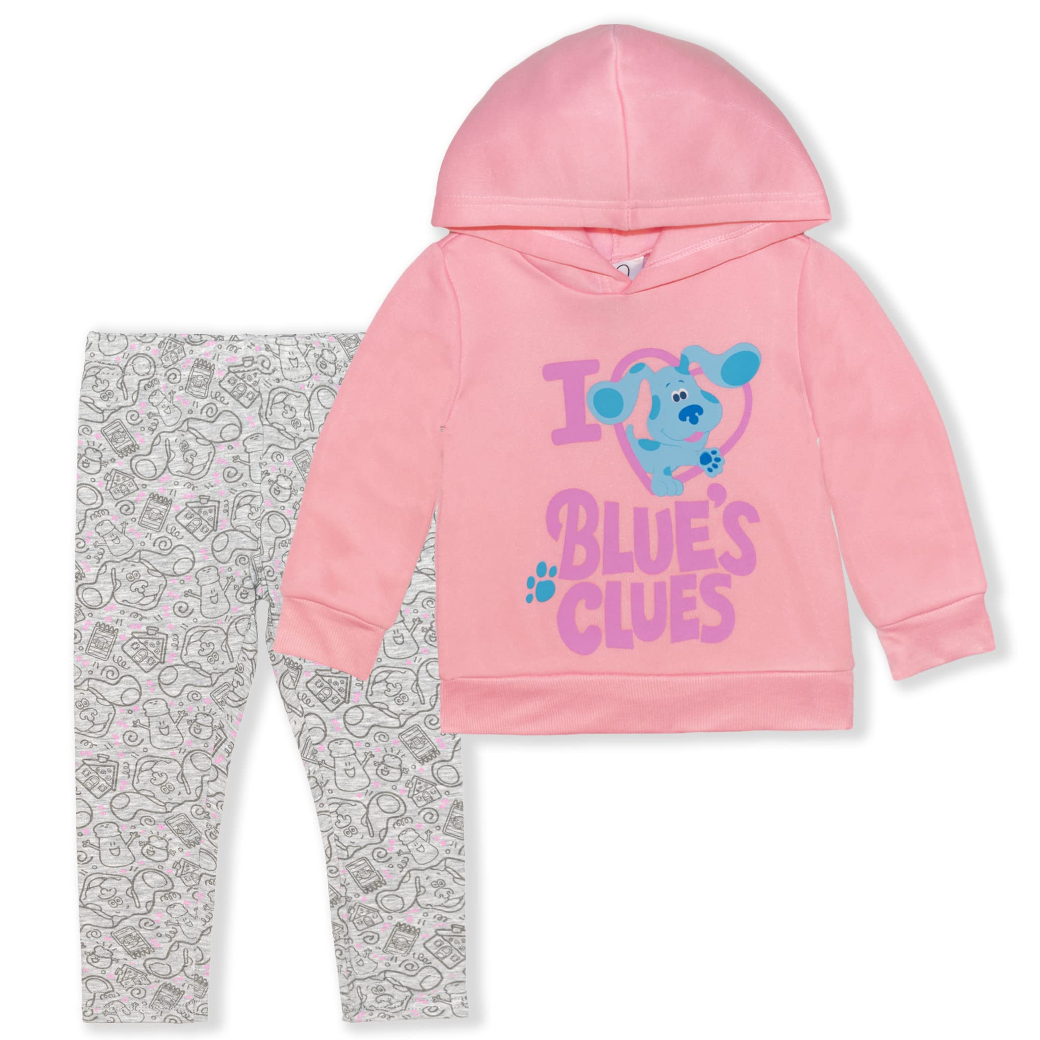 Nickelodeon Blue’s Clues Girls Pullover Hoodie and Legging Pants Set for Infant and Toddler