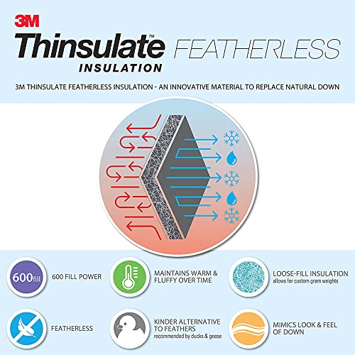 Sleep Philosophy Thinsulate Fibers 3M Scotchgard Moisture Wicking Down Alternative Comforter with 300TC Cotton Sateen Cover, Twin, Year Round Warm
