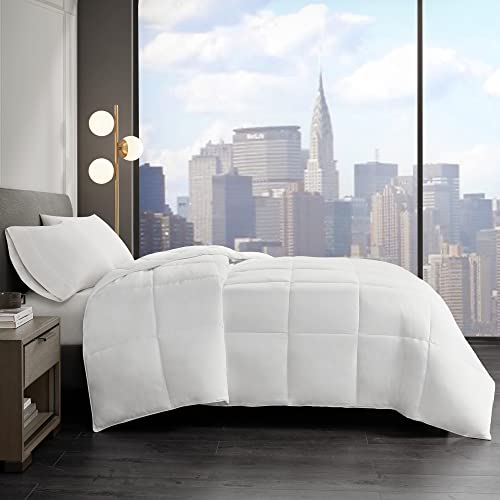 Sleep Philosophy Thinsulate Fibers 3M Scotchgard Moisture Wicking Down Alternative Comforter with 300TC Cotton Sateen Cover, Twin, Year Round Warm