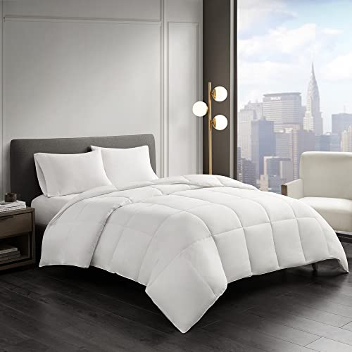 Sleep Philosophy Thinsulate Fibers 3M Scotchgard Moisture Wicking Down Alternative Comforter with 300TC Cotton Sateen Cover, Twin, Year Round Warm