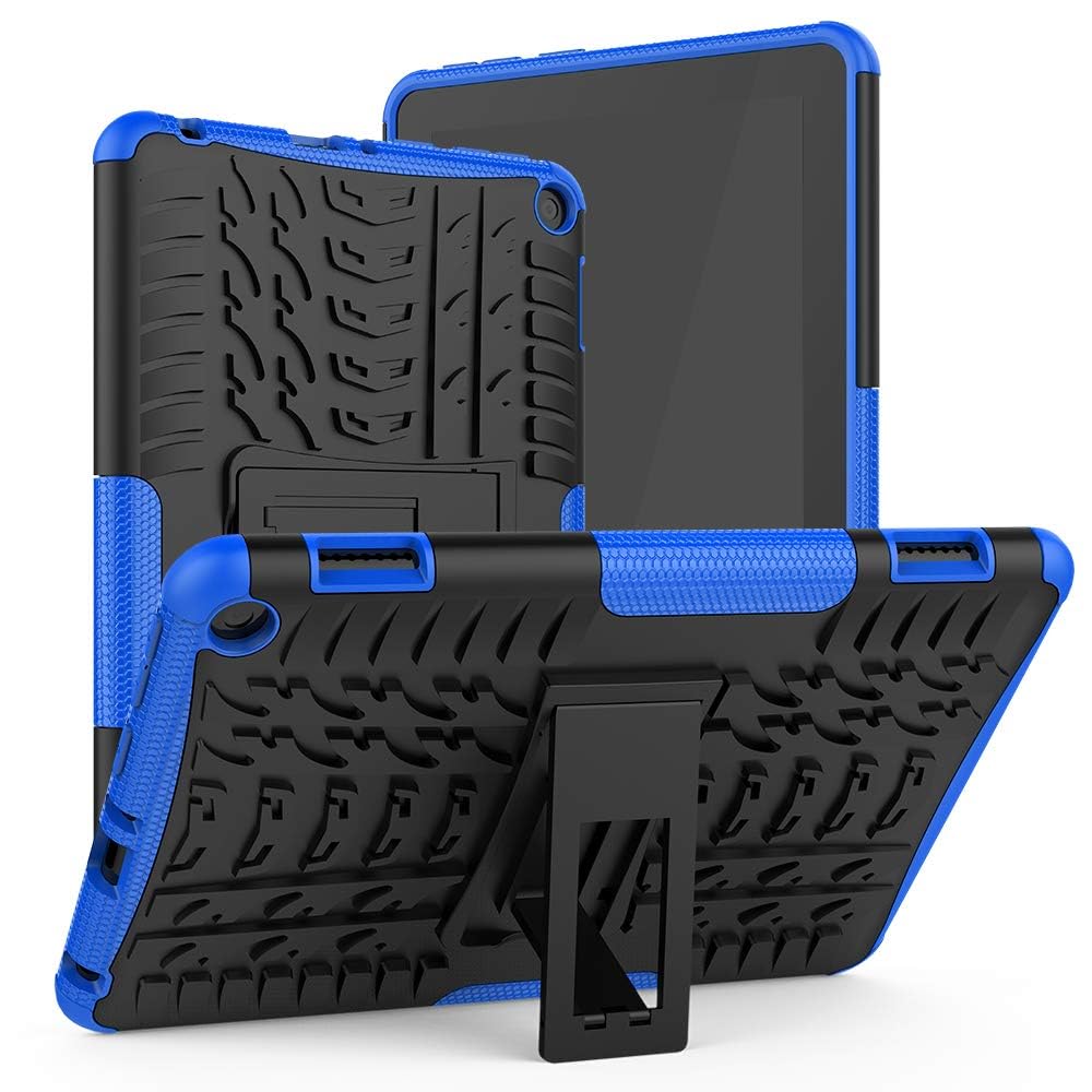 TASSKTO Dual Layer Heavy Duty Rugged Shockproof Impact Resistance Drop Proof Military Grade Kids Case with Kickstand for(2020 Release Fire HD 8 & HD8 Plus Case 10thGeneration, Not fit Samsung iPad 8